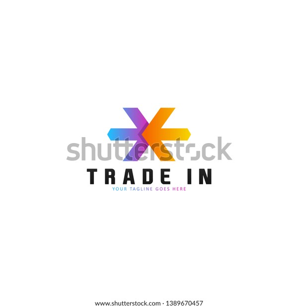 Trade Logo Template Trade Logo Simple Stock Vector (Royalty Free ...
