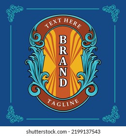 Trademark Identity Logo Template Label Stock Vector (Royalty Free ...
