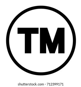 Trademark Symbol Simple Flat Design On Stock Vector (Royalty Free ...