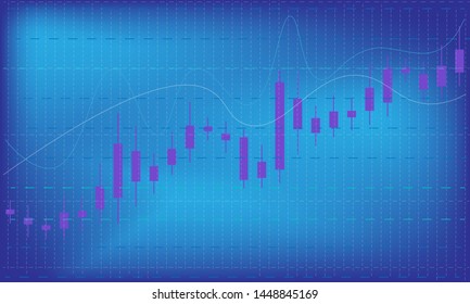 Trading Business Background Candlestick Chart Space Stock Vector ...