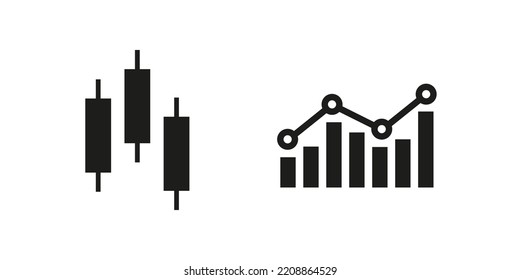 Trading Graph Chart Icon Trade Crypto Stock Vector (Royalty Free ...