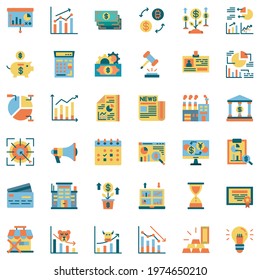 Trading Icon Set Flat Style Stock Vector (Royalty Free) 1974650210 ...