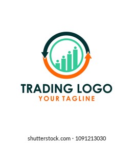 Trading Logo Design Stock Vector (Royalty Free) 1091213030 | Shutterstock