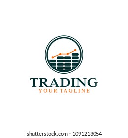 Trading Logo Design: vector de stock (libre de regalías) 1091213054 ...