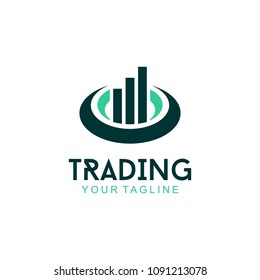 Trading Logo Design: vector de stock (libre de regalías) 1091213078 ...