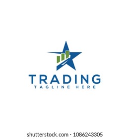 Trading Logo Star Logo Finance Logo Stock Vector (Royalty Free ...