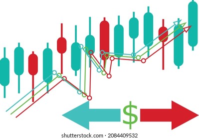 Trading Traffic Business Graph Vector Design Stock Vector (Royalty Free ...