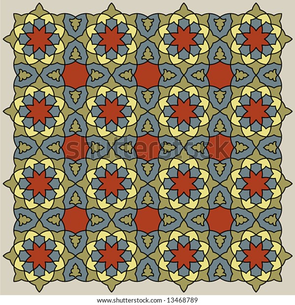 Traditional Arabic Interlaced Design Stock Vector (Royalty Free ...