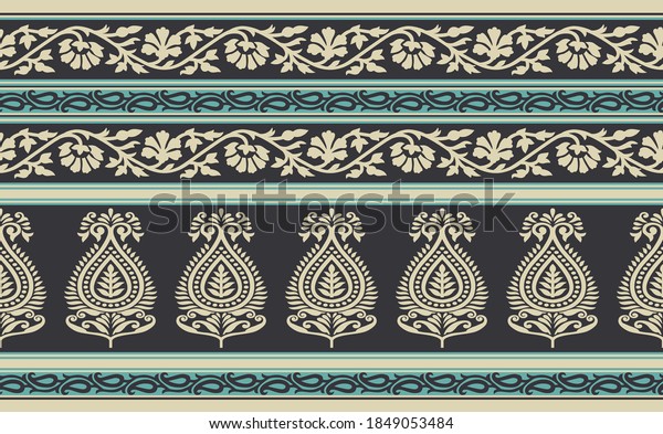 Traditional Asian Vector Border Design Stock Vector (Royalty Free ...