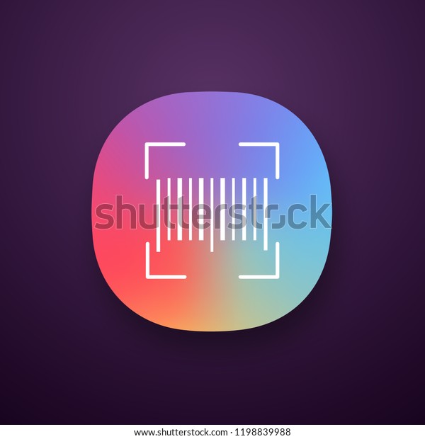 Traditional Barcode App Icon Uiux User Stock Vector (Royalty Free) 1198839988 | Shutterstock