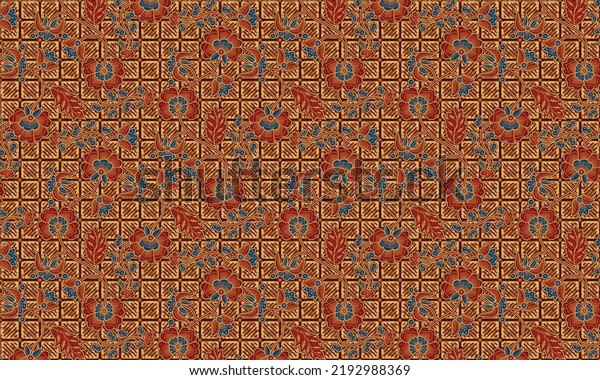 Traditional Batik Patterns Form Turi Flowers Stock Vector (Royalty Free ...