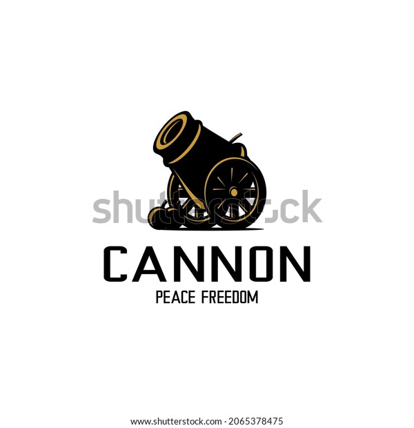 Traditional Cannon Logo Illustration Vector Stock Vector (Royalty Free ...