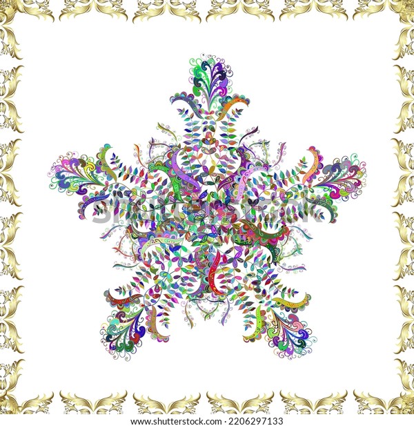Traditional Classic Golden Vector Pattern On Stock Vector (Royalty Free ...