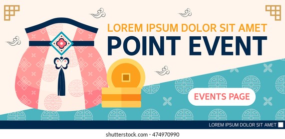 Traditional Event Template: vector de stock (libre de regalías ...