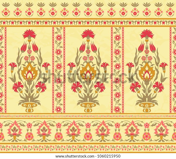 Traditional Floral Pattern Ethnic Style Stock Vector (Royalty Free ...