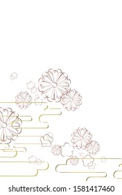 Traditional Flower Background Vector Illustration Stock Vector (Royalty ...