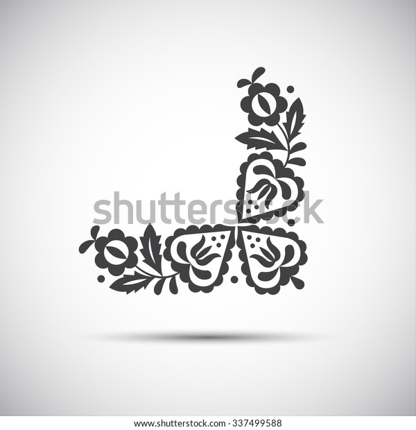 Traditional Folk Patterns Vector Illustration Simple Stock Vector ...