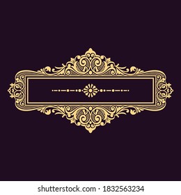 Traditional Frame Design Vector Decoration Element Stock Vector ...