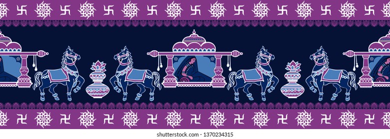 Traditional Indian Border Vector Design Stock Vector (Royalty Free ...