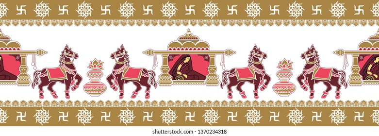 Traditional Indian Border Vector Design: Vector có sẵn (miễn phí bản ...
