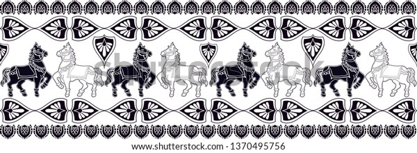 Traditional Indian Border Vector Design Stock Vector (Royalty Free ...