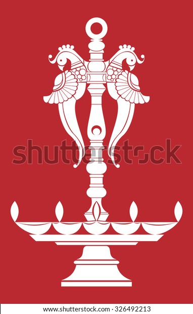 Traditional Indian Lamp Stock Vector (Royalty Free) 326492213 ...
