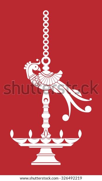 Traditional Indian Lamp Stock Vector (Royalty Free) 326492219 ...