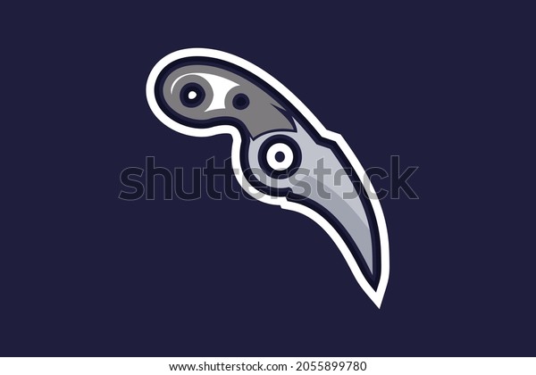 Traditional Indonesian Dagger Kerambit Vector Illustration Stock Vector ...