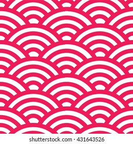 Traditional Japanese Ocean Wave Pattern 스톡 일러스트 431643445 | Shutterstock