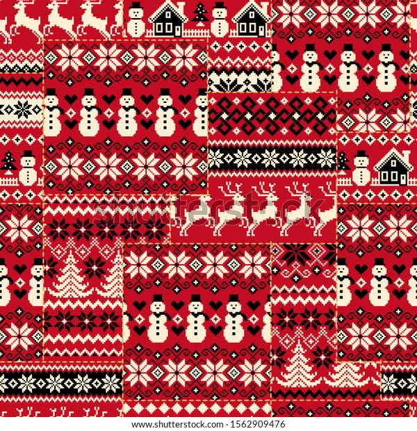 Traditional Nordic Pattern Has Become Seamless 스톡 벡터(로열티 프리) 1562909476 ...
