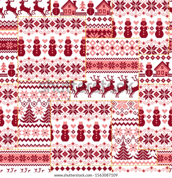 Traditional Nordic Pattern Has Become Seamless Stok Vektör (Telifsiz ...