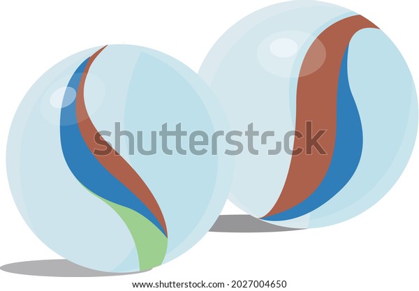 Traditional Old School Marble Ball Game Stock Vector (Royalty Free ...