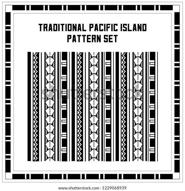 Traditional Pacific Island Pattern Stock Vector (Royalty Free ...