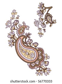 Traditional Paisley Design Stock Vector (Royalty Free) 56770333 ...
