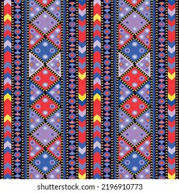 Traditional Pattern Floral Fabric Stock Vector (Royalty Free ...