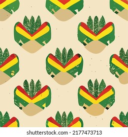 Traditional Reggae African Pattern Decorative Naive Stock Vector ...