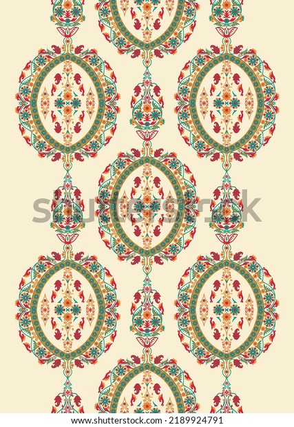 Traditional Seamless Pakistani Pattern Traditional Asian Stock Vector ...