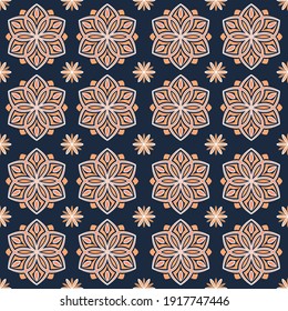 Traditional Seamless Pattern Design Print Stock Vector (Royalty Free ...