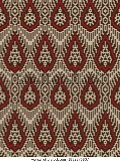 Le motif traditionnel T'nalak de la : image vectorielle de stock (libre ...
