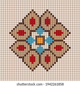 Traditional Turkish Carpet Pattern Vector Stock Vector (Royalty Free ...