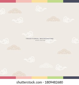 Traditional Vector Background Korean Style Stock Vector (Royalty Free ...
