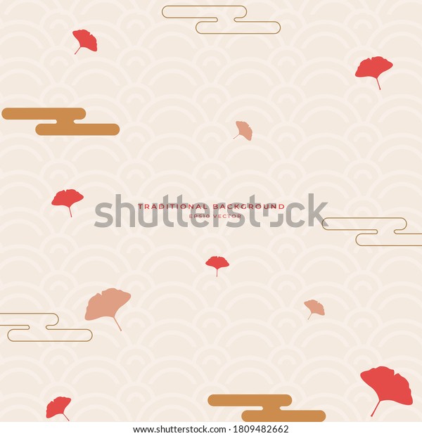 Traditional Vector Background Korean Style Stock Vector (Royalty Free ...