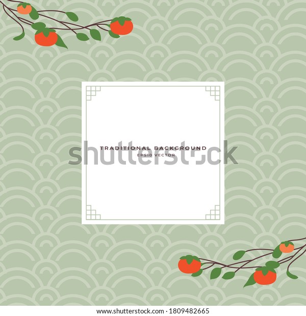 Traditional Vector Background Korean Style Stock Vector (Royalty Free ...