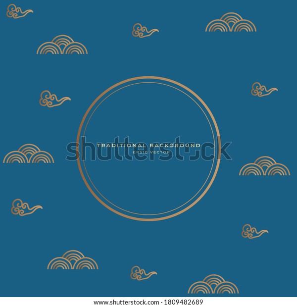 Traditional Vector Background Korean Style Stock Vector (Royalty Free ...