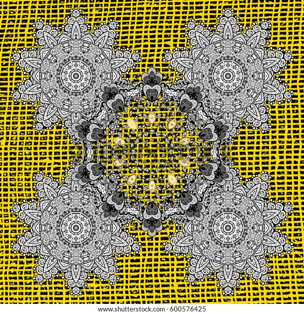 Traditional Vector Golden Pattern Classic Oriental Stock Vector ...