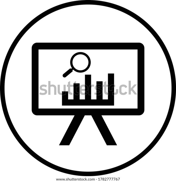 Traffic Analysis Icon Black Color Stock Vector (Royalty Free ...