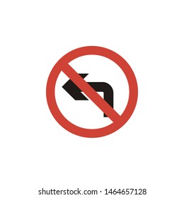 Traffic Ban Sign Vector Icon Stock Vector (Royalty Free) 1464657128 ...