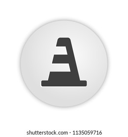 Traffic Cone App Icon Button Stock Vector (Royalty Free) 1929739460 ...