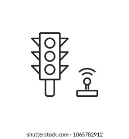 Traffic Control Modern Simple Outline Vector Stock Vector (Royalty Free ...