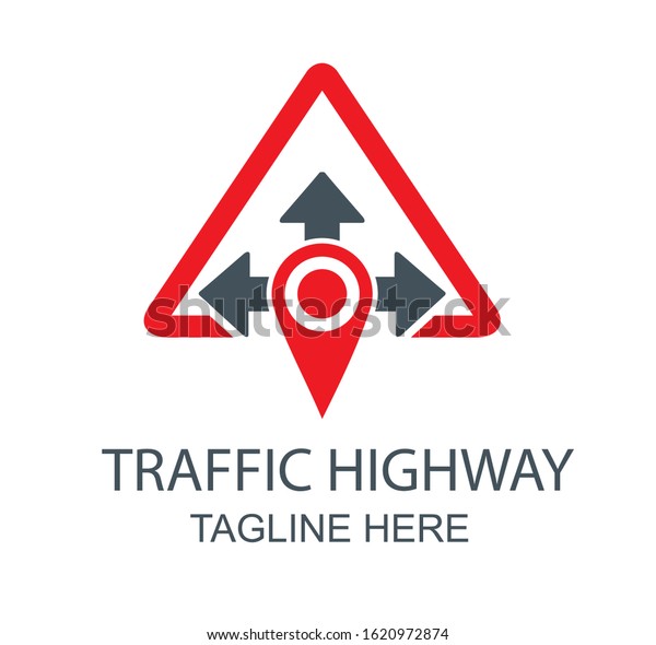 Traffic Highway Freeway Road Arrow Infrastructure Stock Vector (Royalty ...